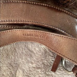 Kenneth Cole | Bags | Kenneth Cole Leather Rabbit Fur Womens Handbag ...